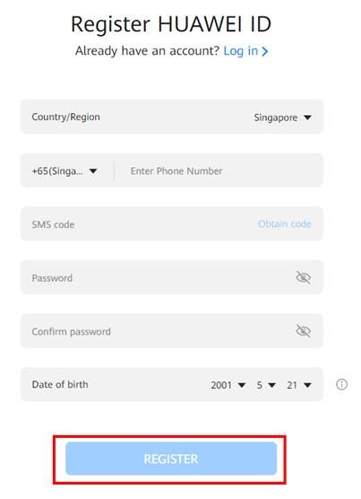 HUAWEI ID Registration-Registration and Verification - HUAWEI Developers