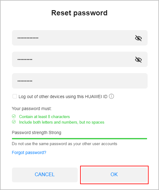 huawei verification code