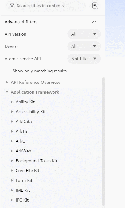 Atomic Service API Description-References - HUAWEI Developers