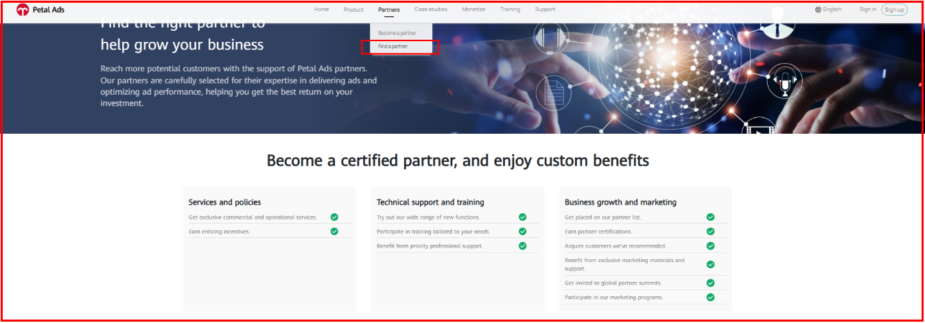 Certified Partners-Service and Support-Petal Ads - HUAWEI Developers