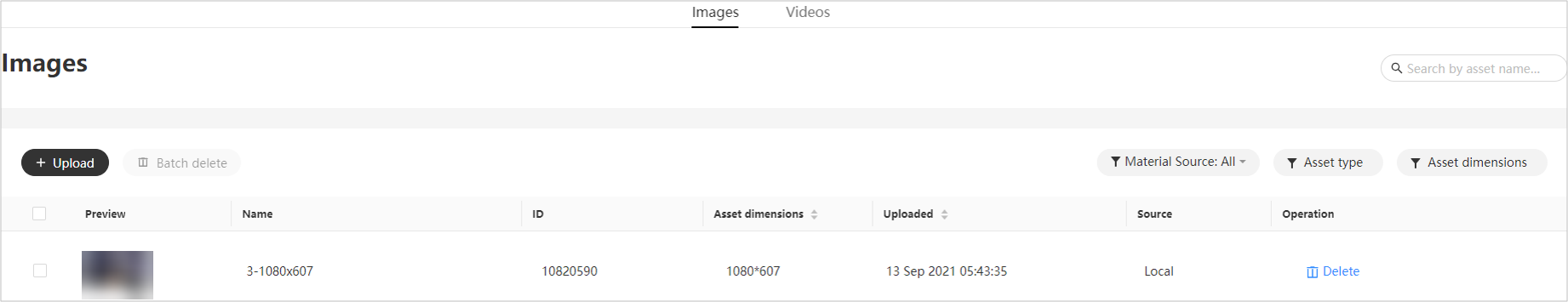 Asset Library-Asset Management-Tools-Petal Ads - HUAWEI Developers