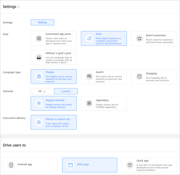 Creating a Web Page Display Ad-Web Page Promotion-Creating Bidding Ads ...