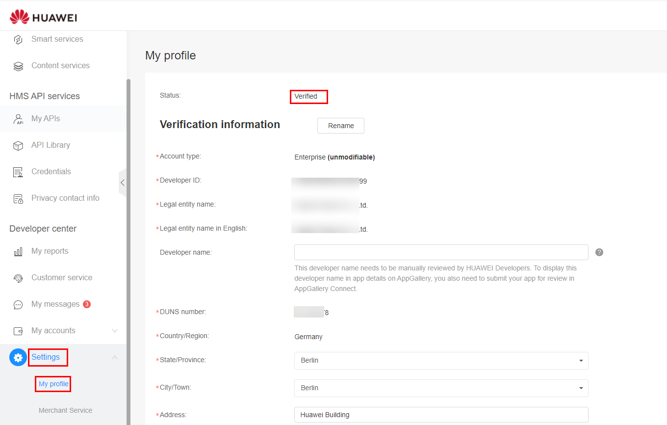 Completing Identity Verification on HUAWEI Developers-Integration ...