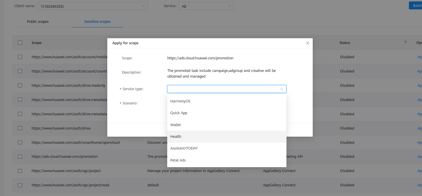 Applying for the Permission of Calling Marketing APIs-Integration ...