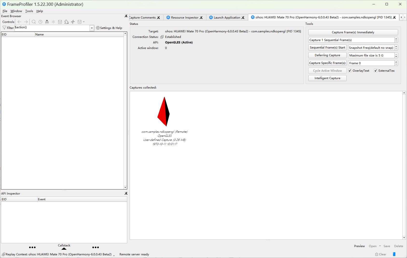 GraphicsProfiler In-application API-Extension-Frame Profiler Usage-Graphics Profiler ...