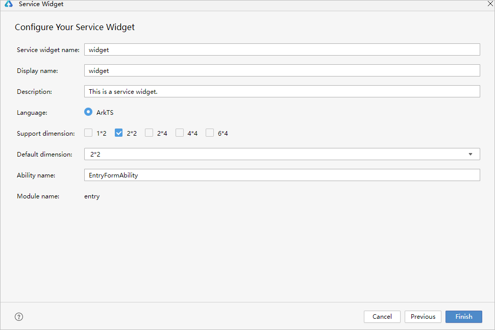 Creating an Atomic Service Widget-Developing Your First Atomic Service ...