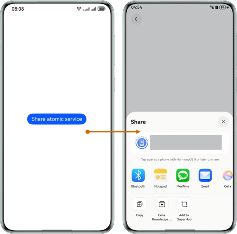 Atomic Service Sharing Button-Scenario-specific Buttons-Scenario Fusion ...