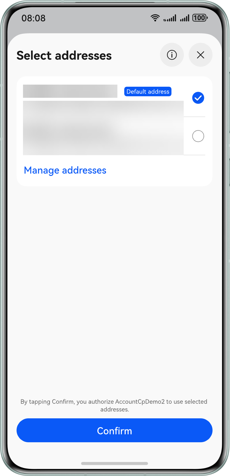 Obtaining the Shipping Address-Access to User Information of a HUAWEI ...