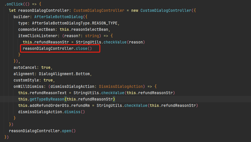 通过CustomDialogController.close()方法关闭弹窗 如何监听弹窗的关闭-华为开发者问答 | 华为开发者联盟
