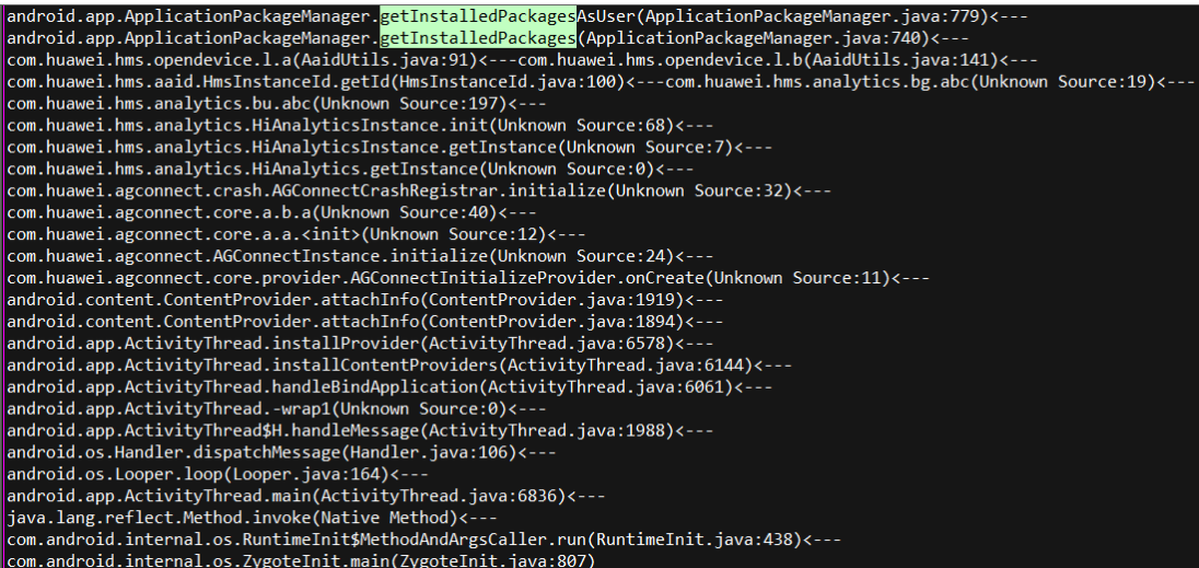 【HMS core】【Analytics Kit 解决方案】为何华为分析SDK在初始化之前就会获取已安装的应用列表？-华为开发者问答 | 华为开发者联盟