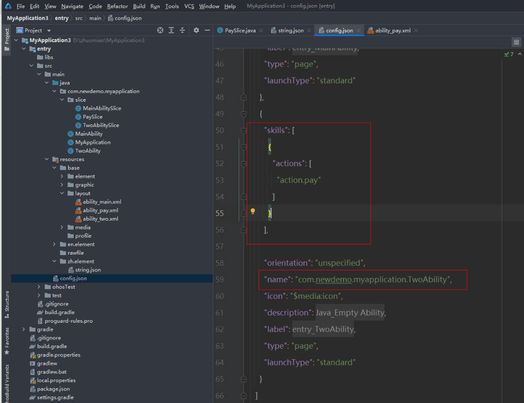【JAVA UI】abilitySlice或ability以Action方式跳转_addactionability-CSDN博客