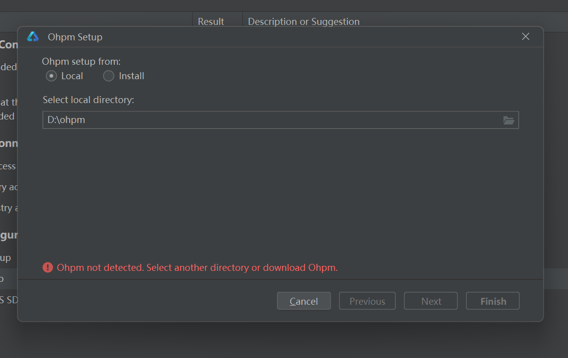 DevEco Studio 3.1 Beta2 根据提示无法安装ohpm-华为开发者问答 | 华为开发者联盟