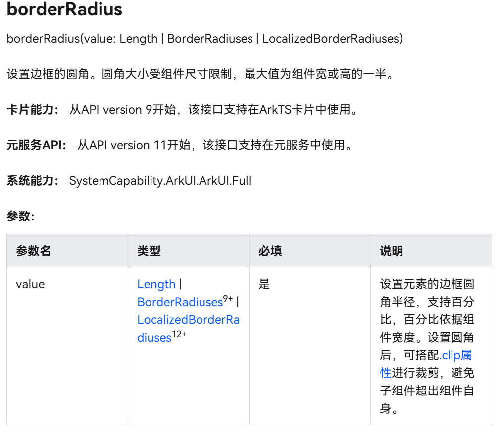 borderRadius属性设置百分比并且生效-华为开发者问答 | 华为开发者联盟