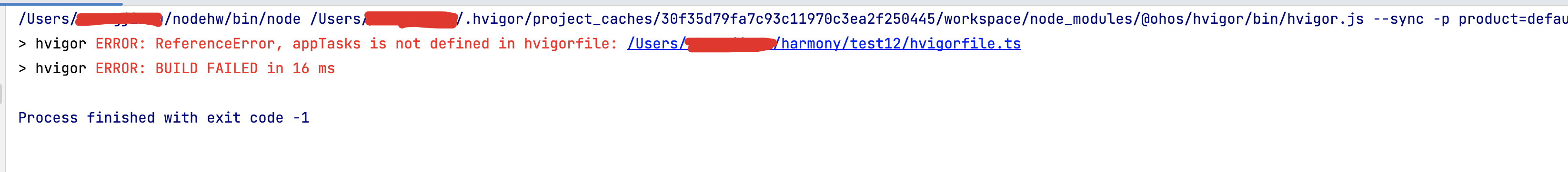 ERROR: ReferenceError, appTasks is not defined in hvigorfile-华为开发者问答 ...