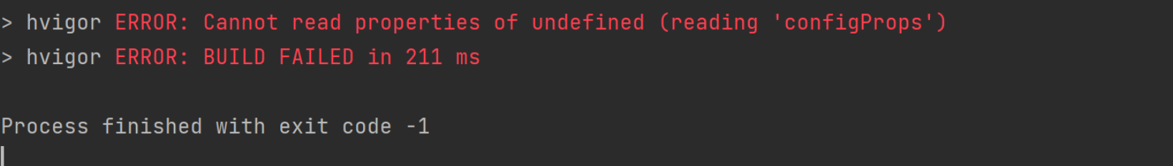 hvigor构建问题 ： Cannot read properties of undefined (reading 'configProps')-华为开发者问答 | 华为开发者联盟