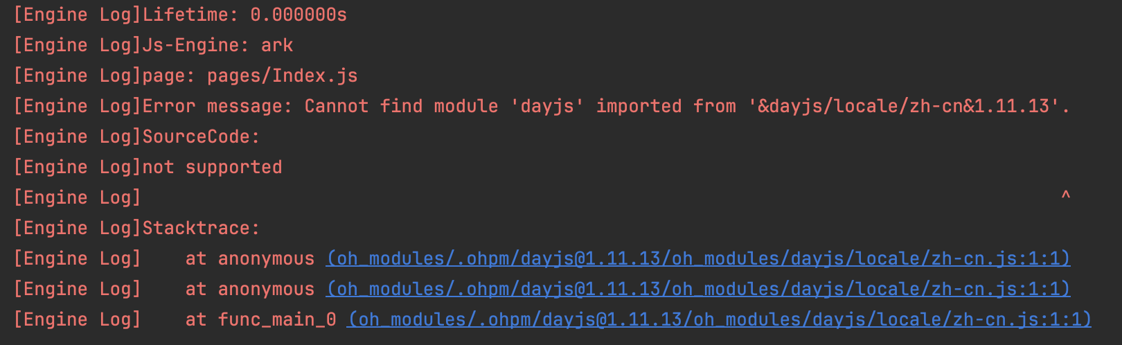dayjs国际化在预览器中出错， 模拟器中正常-华为开发者问答 | 华为开发者联盟